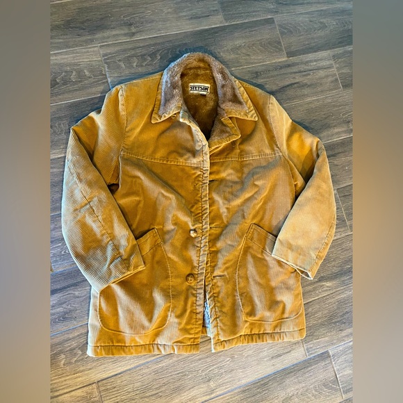 Stetson | Jackets & Coats | Vintage Mens Stetson Corduroy Coat 42r ...